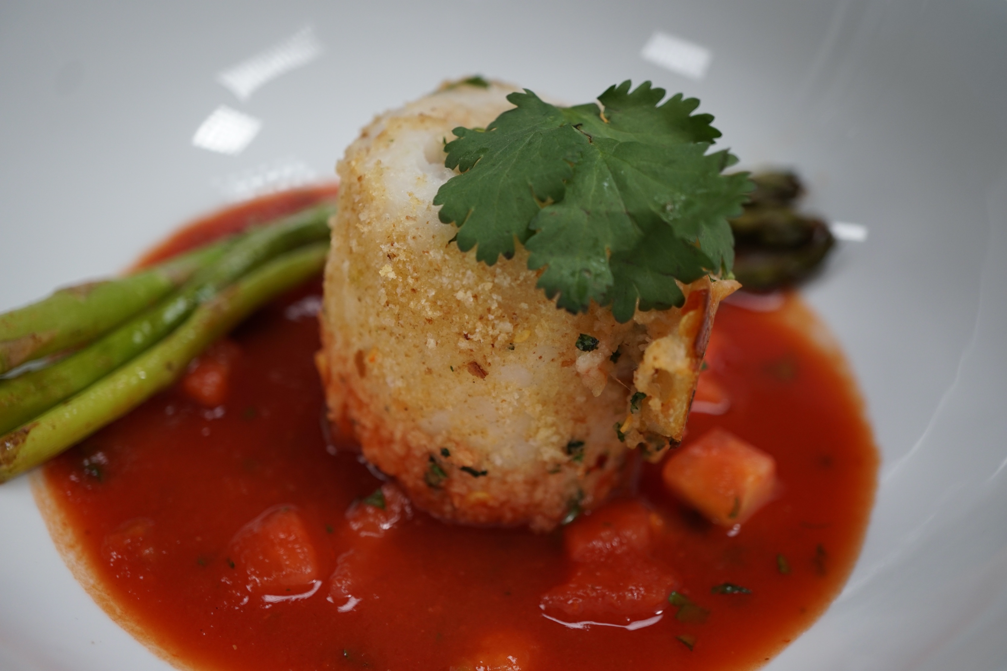 Crab Stuffed Catfish with Cajun Sauce by Chef Jernard