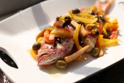 Snapper Escabeche with Plantains